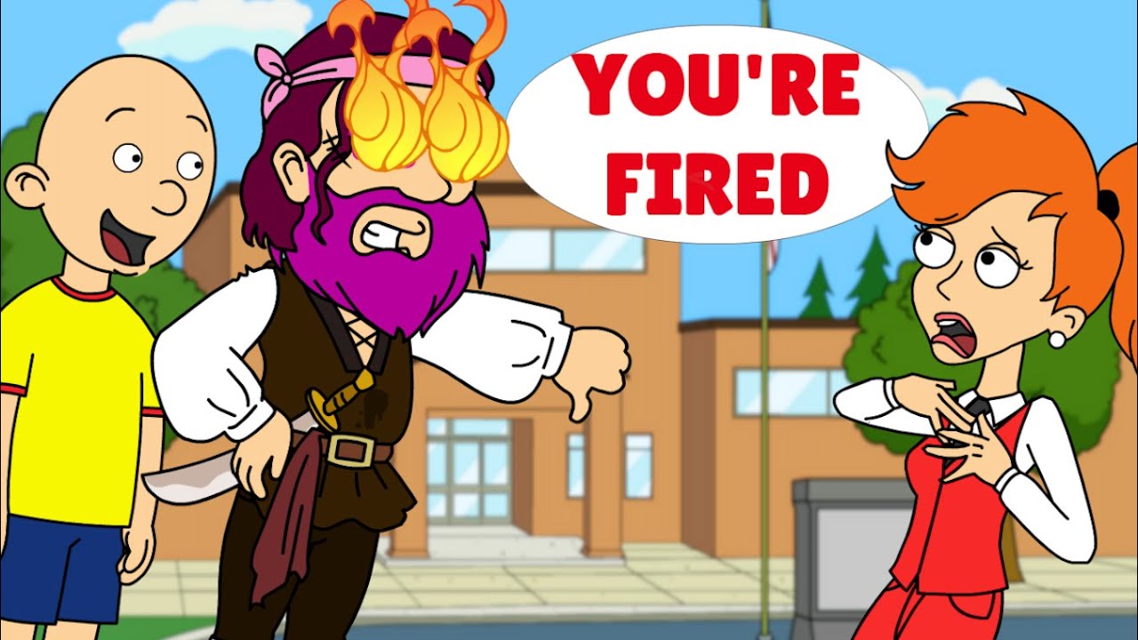 Miss Martin Gives Caillou the Black Card For No Reason/FIRED - YouTube