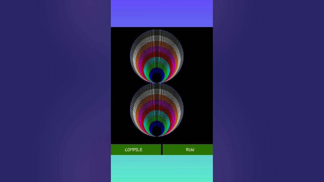 How To Make Circle Rainbow In C Programming Languages Programminglanguage Youtube