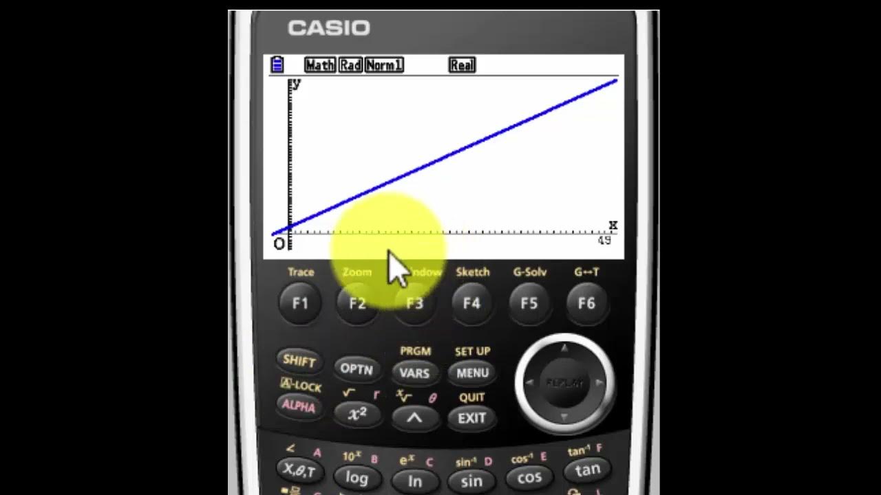 How to graph and change view window on a Casio calculator - YouTube