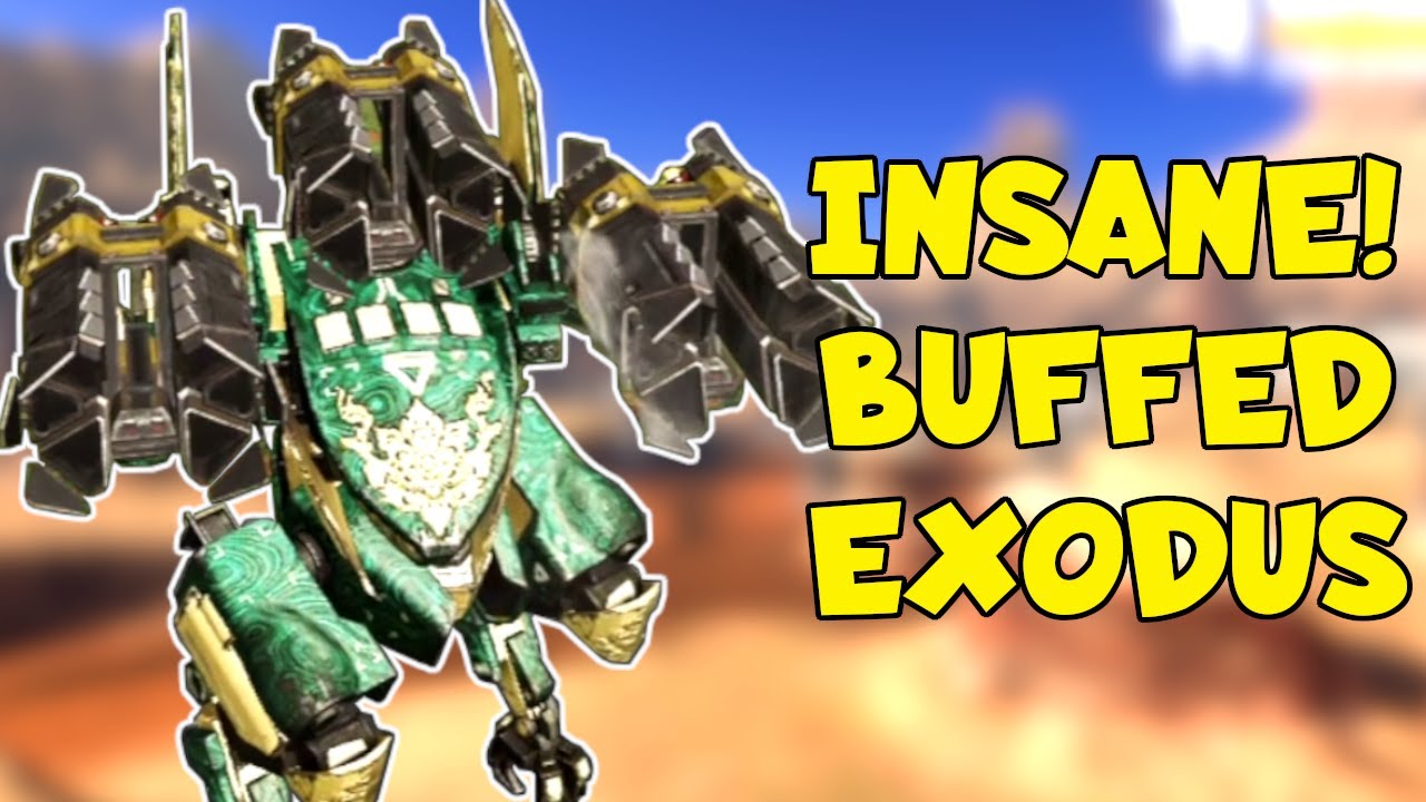 INSANE! BUFFED EXODUS FALCON Smashing TITANS | War Robots 6.8 300% MK2 ...