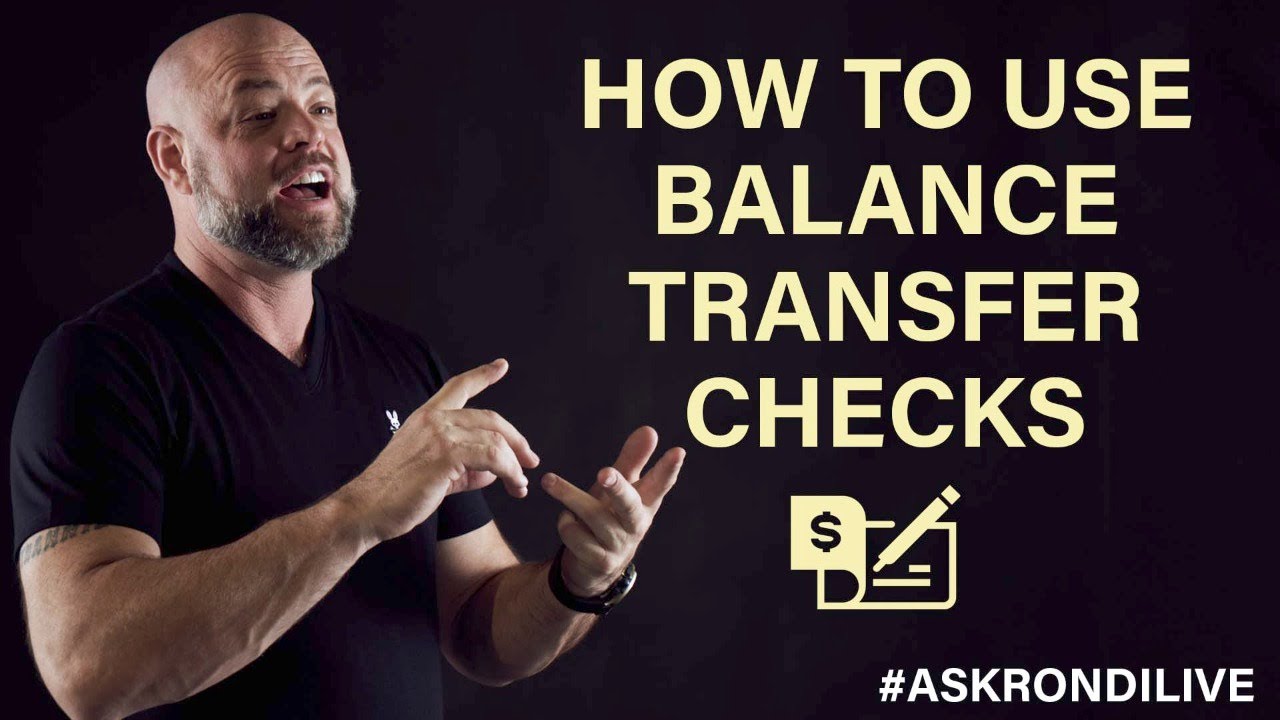How to Use Balance Transfer Checka - YouTube