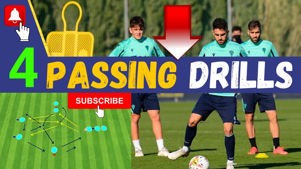 🎯Passing Combination Drills Soccer / 4 Passing Drills (2022) - YouTube
