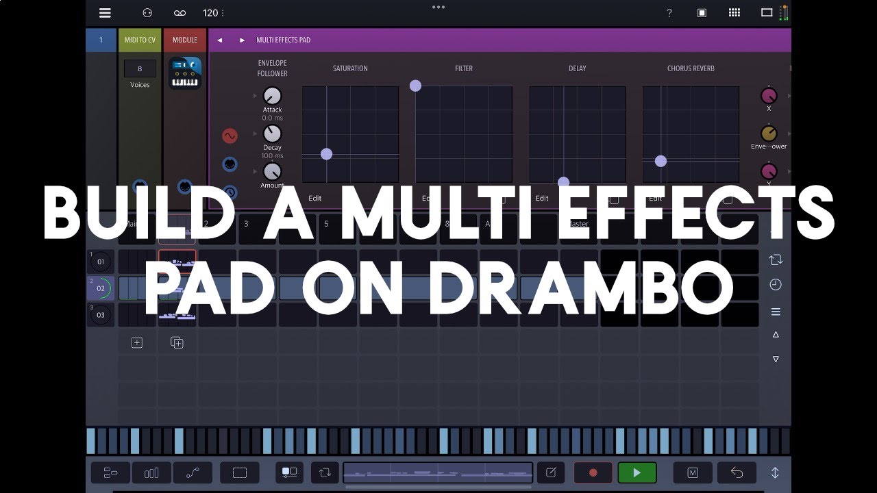 Build a Multi Effects Pad on Drambo - YouTube