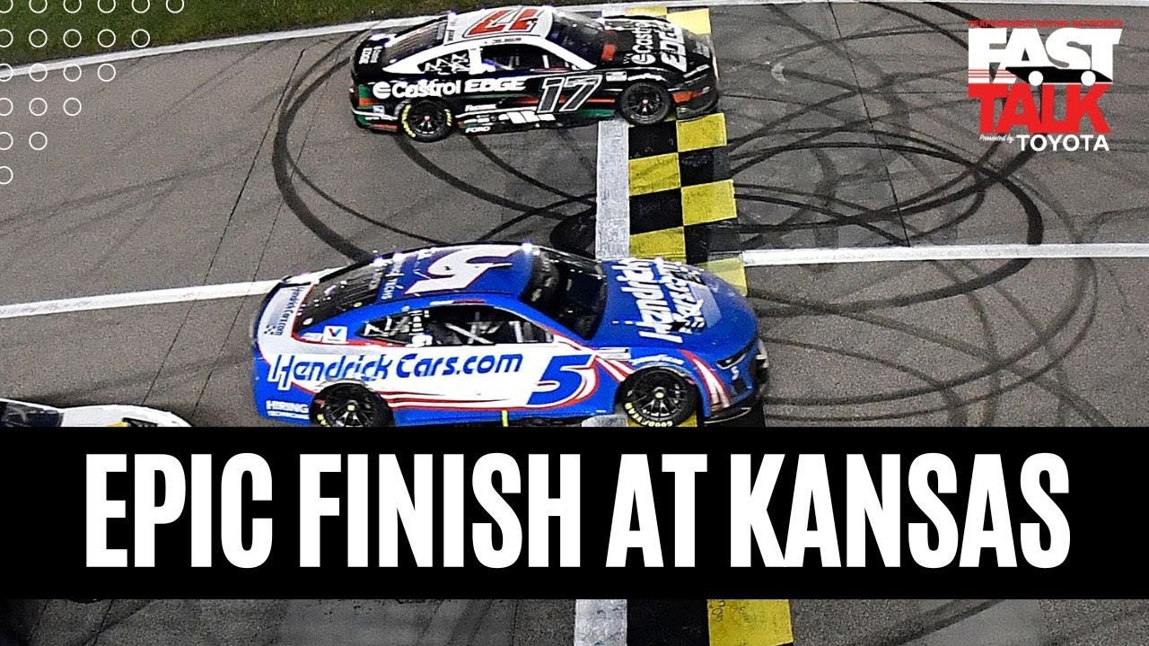 Kyle Larson wins closest finish in NASCAR history at Kansas Speedway ...