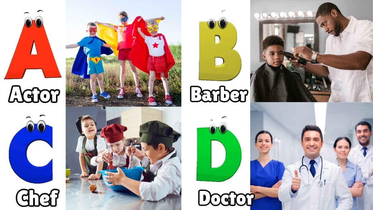 Occupation Alphabet Song | Occupation ABC Song | Phonics for Kids ...