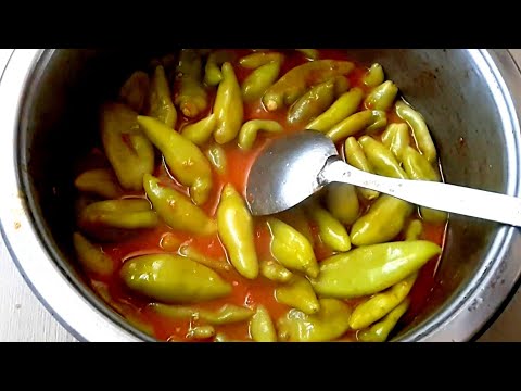 Bu Turşu Yıllara Meydan Okuyor! 🌶 Domates Soslu Acı Biber Turşusu