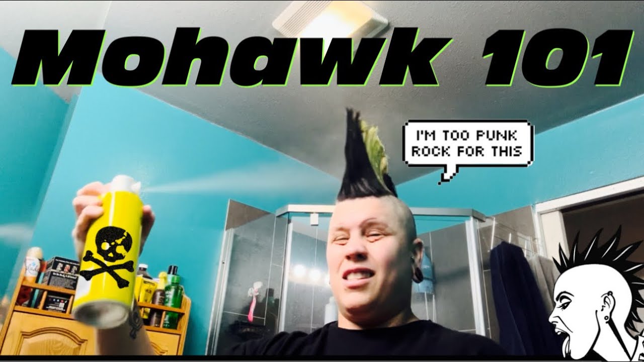 How to make a Mohawk #hairstyle #punk #punkrock #mohawk - YouTube