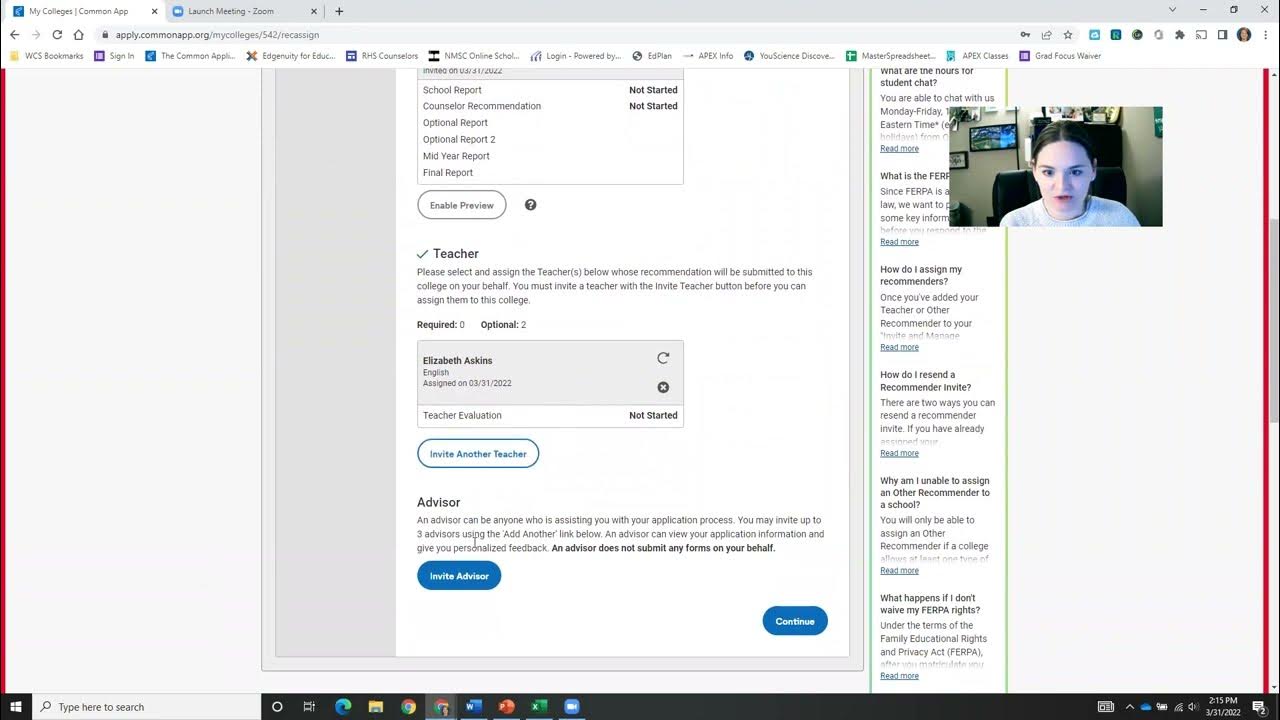 How to Add a Recommender to CommonApp - YouTube