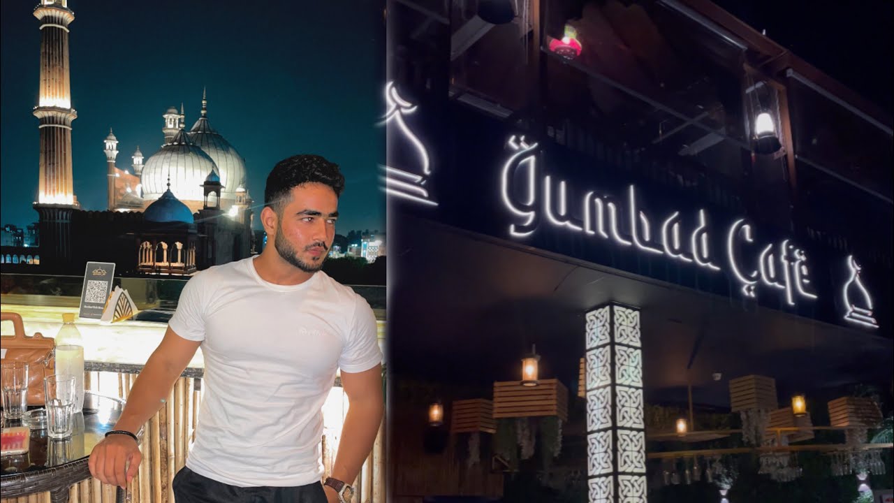GUMBAD CAFE 🔥|| JAMA MASJID VIEW CAFE || Purani Delhi 🔥7 Days 7 vlogs ...