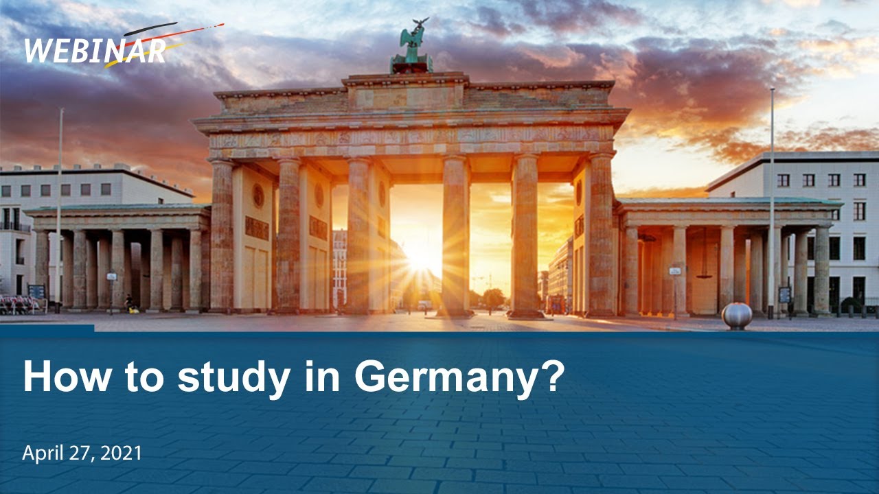 Webinar: How to study in Germany? - YouTube