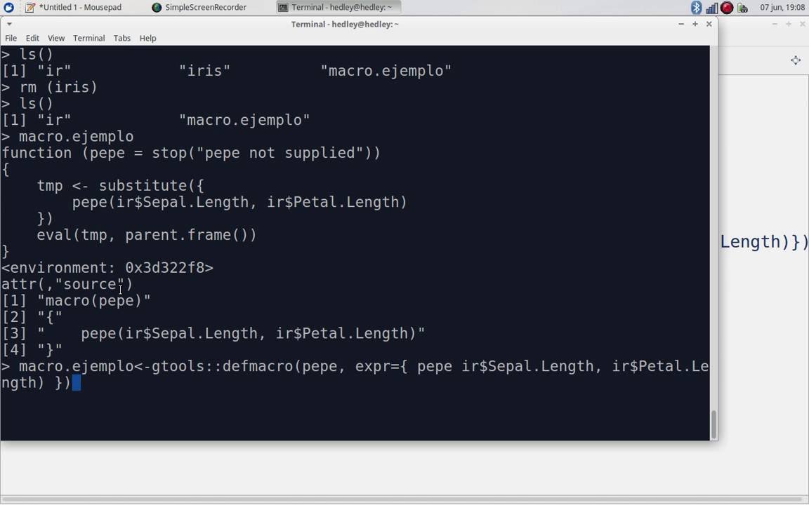 Uso de los macros en R - YouTube