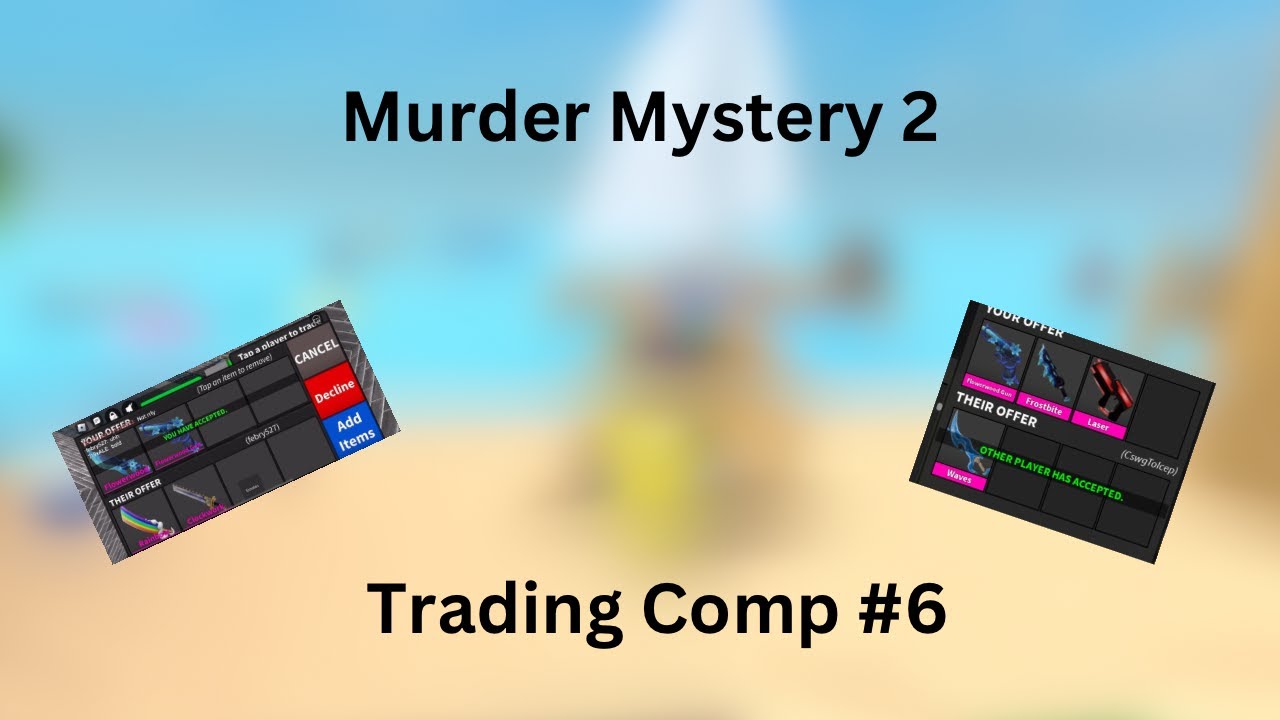 Murder Mystery 2 Trading Montage #6 | Roblox MM2 - YouTube