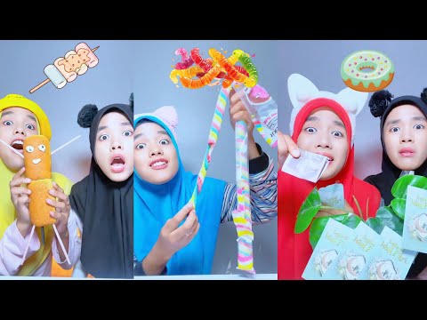 KUMPULAN DRAMA LUCU SIBAIK DAN SIJAHAT!! Makan marshmallow raksasa, permen jelly buah