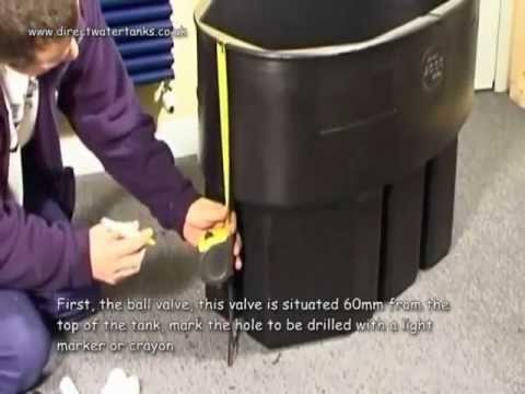 How to install a loft cistern header tank - YouTube