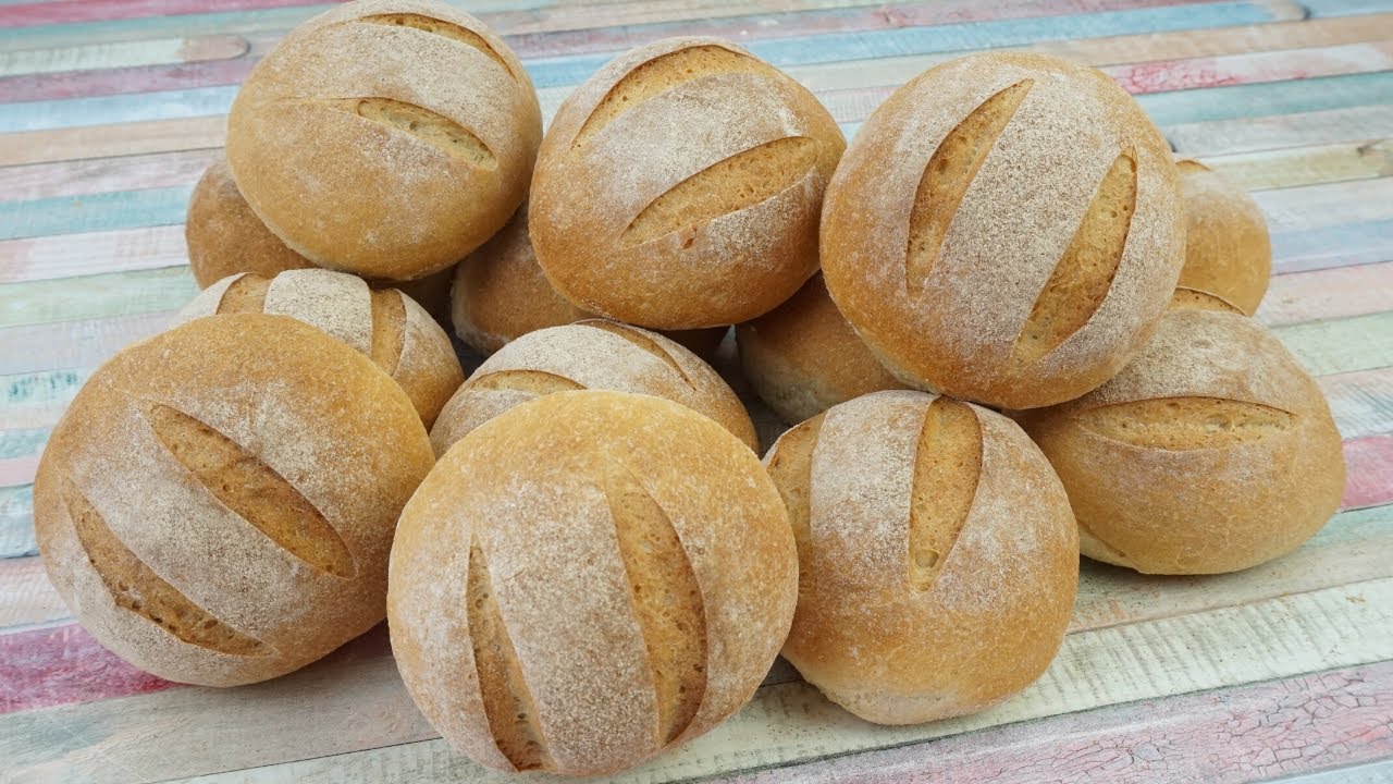 PANECILLOS RÚSTICOS ITALIANOS, en menos de 2 HORAS pan para toda la ...