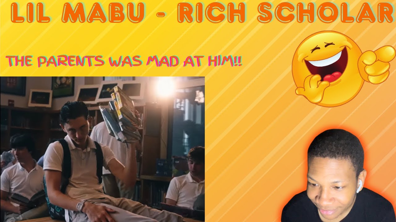 REACTION TO Lil Mabu - RICH SCHOLAR (Official Music Video) - YouTube
