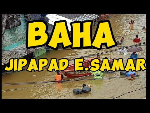 Grabi ang pag baha sa jipapad E.Samar abot hanggang bubong😪 #Samareño ...