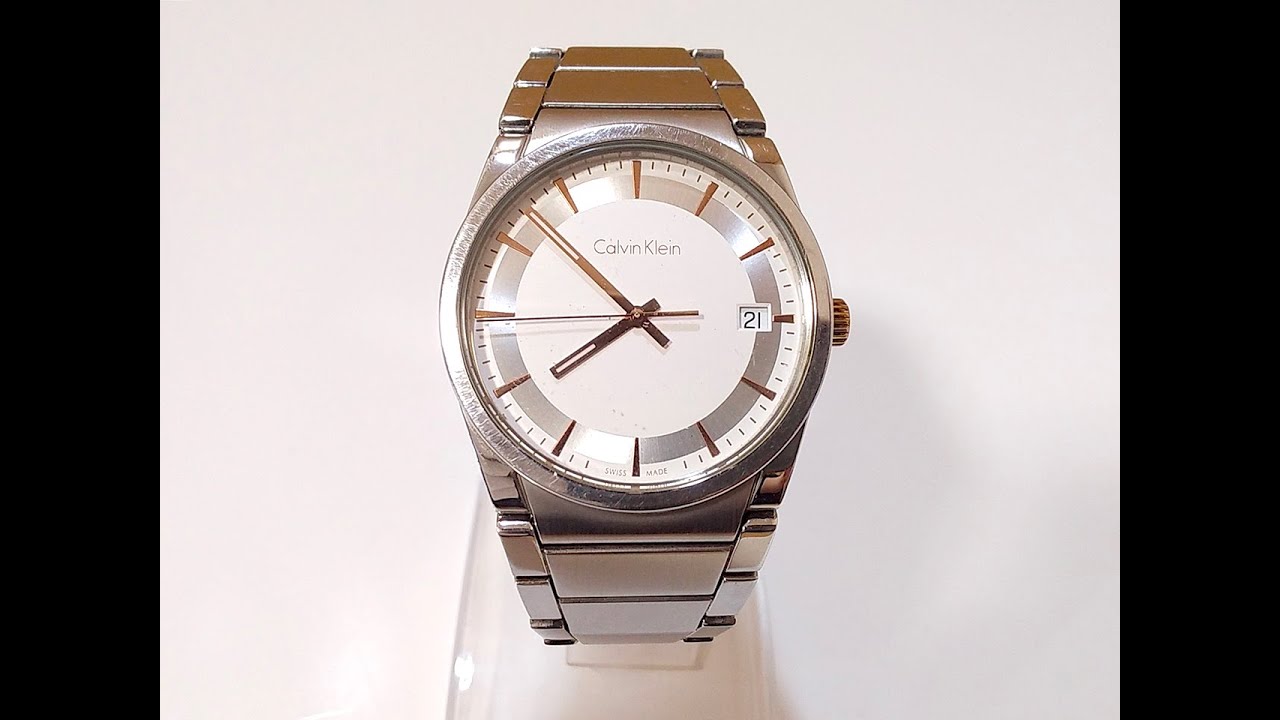 Calvin Klein K6K 31B Quartz Wrist Watch - YouTube