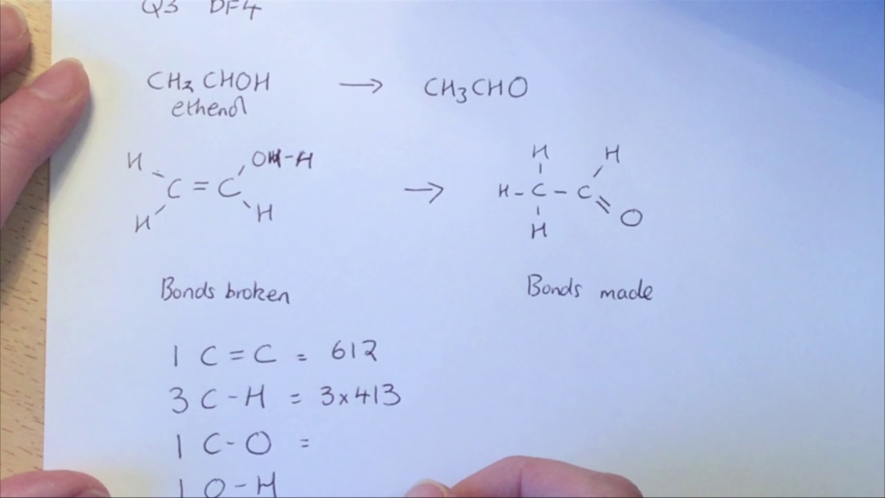 Bond enthalpy calculation - YouTube