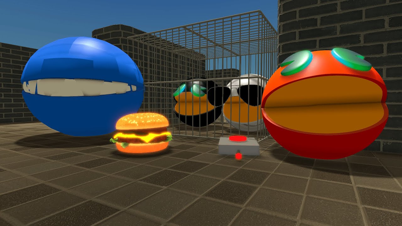 pacman got trapped in a grate /4K #pacman #labyrinthe - YouTube