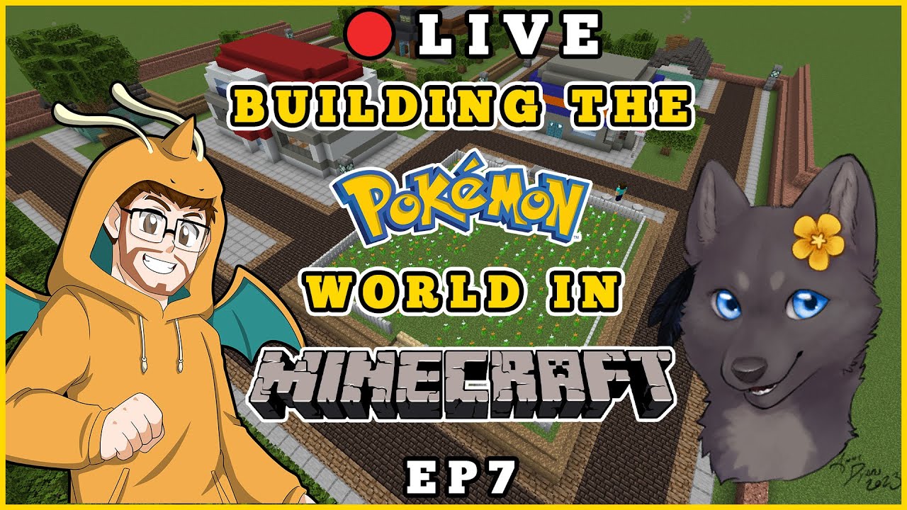 LIVE - Building the Pokemon World In Minecraft! Kanto: Pewter City ...