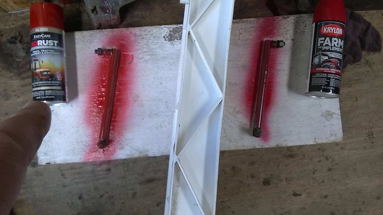 International red paint comparison! - YouTube