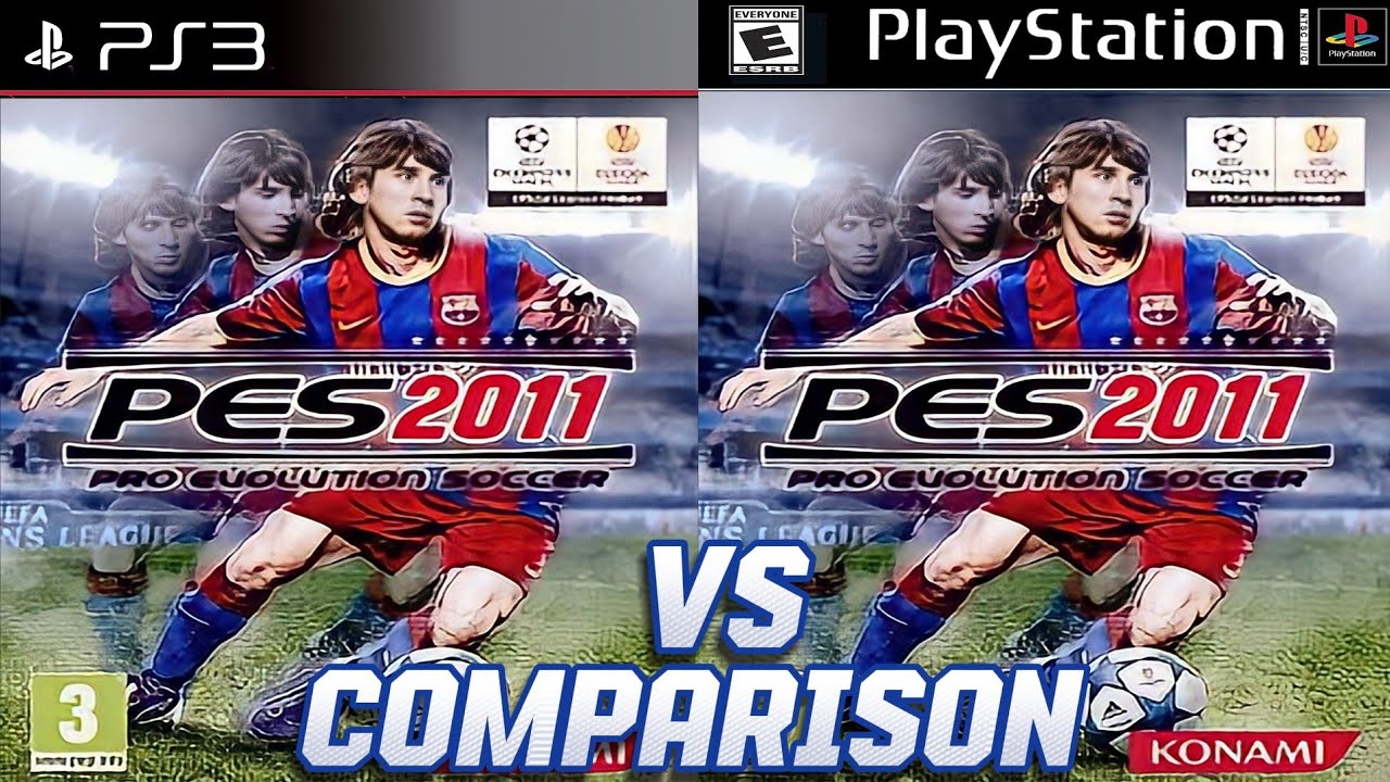 PES 2011 PS3 Vs PS1 - YouTube