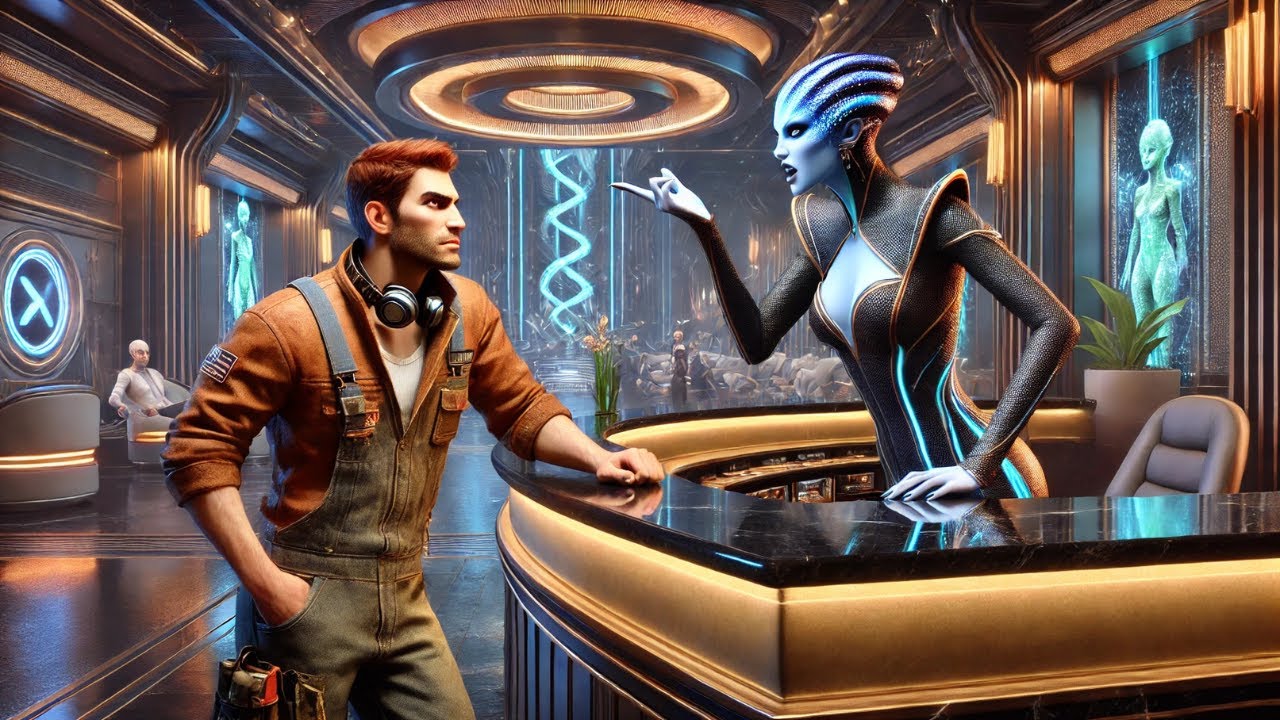 Alien Receptionist Mocks a Human Mechanic, Unaware He Secretly Designed ...