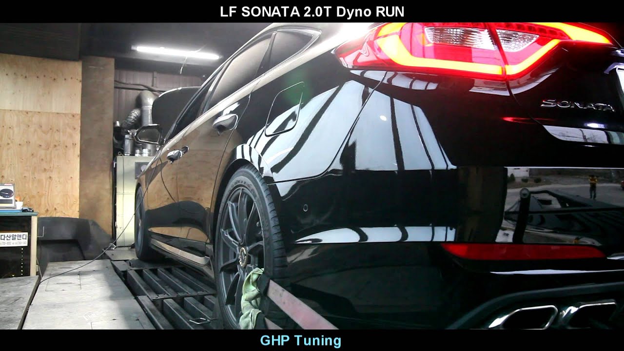 [FLETA MEDIA] HYUNDAI LF SONATA 2.0 Turbo GHP Tuning Dynojet Dyno Run ...