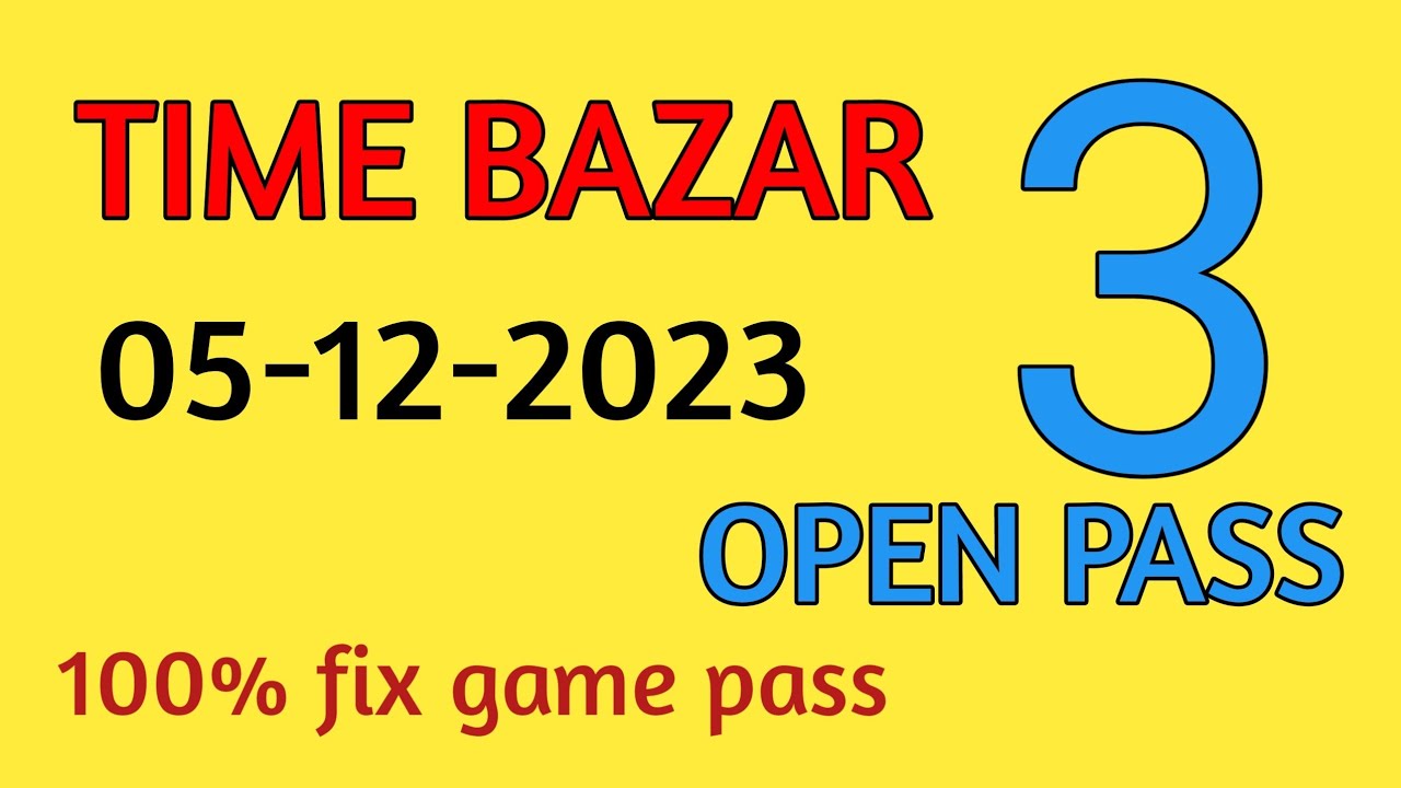 time bazar | 05-12-2023 time bazar matka | time bazar today| time bazar ...