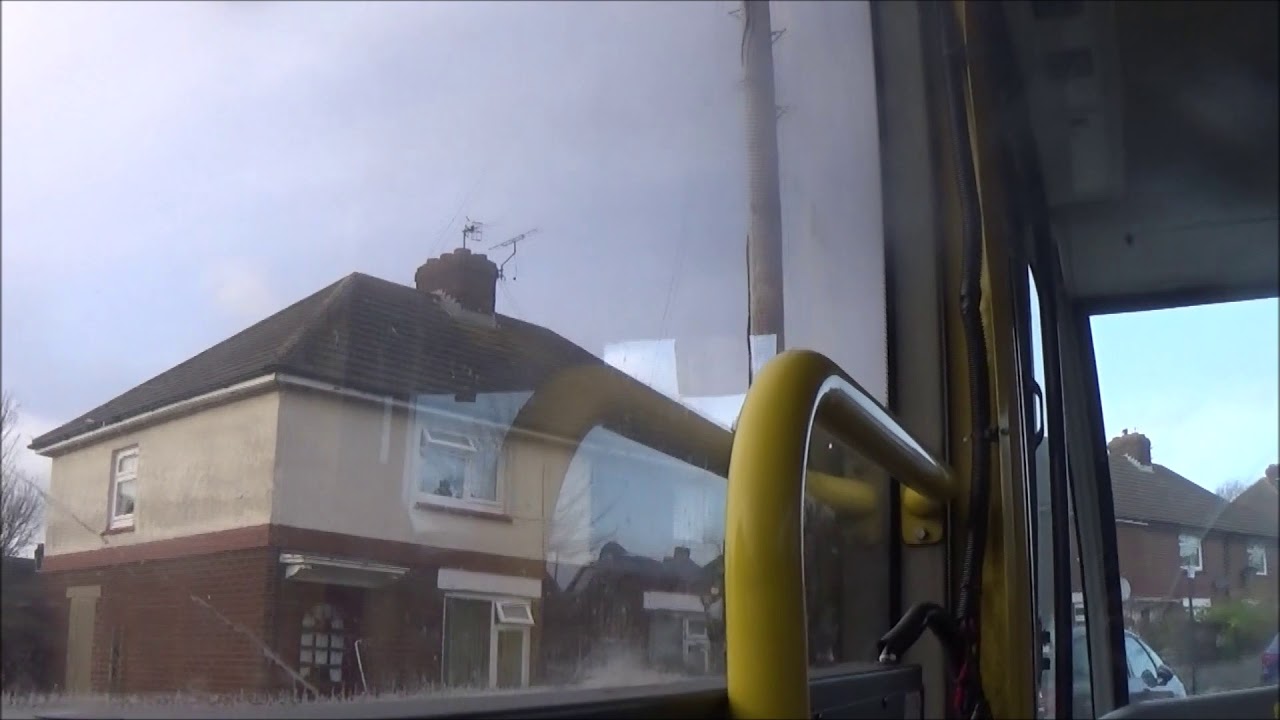 Foxy riding on The Big Lemon bus route 47 in East Sussex, 12th February ...