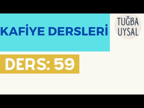 Kafiye | 59 | Tahzir(Muhatabı Hoş Olmayan Veya Tehlikeli Bir İşten Uzaklaştırmak İçin Yapılan Uyarı)