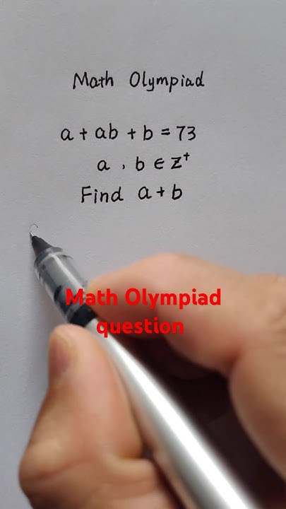 math Olympiad question | can you solve this problem? - YouTube