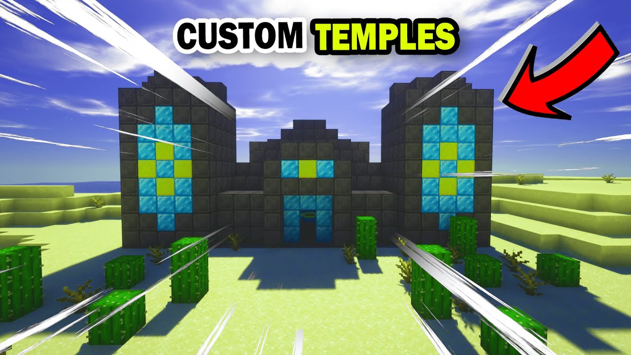 MINECRAFT BUT THERE ARE CUSTOM TEMPLE - YouTube