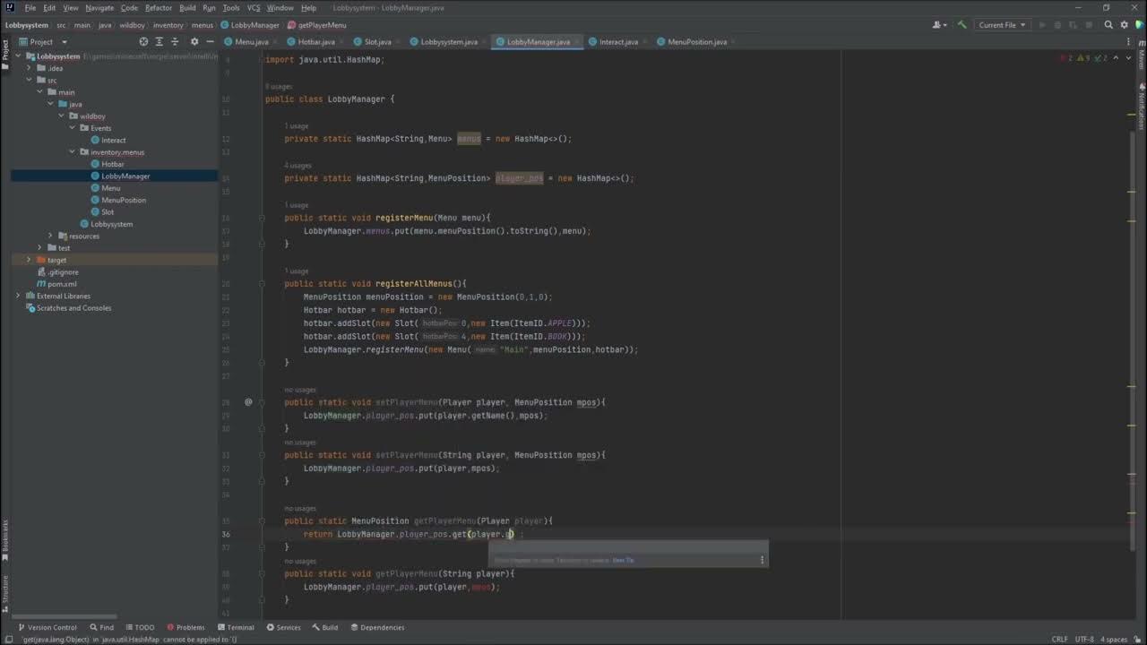 Minecraft Bedrock - Coding: Lobbysystem (PowerNukkitX) #3 LobbyManager ...