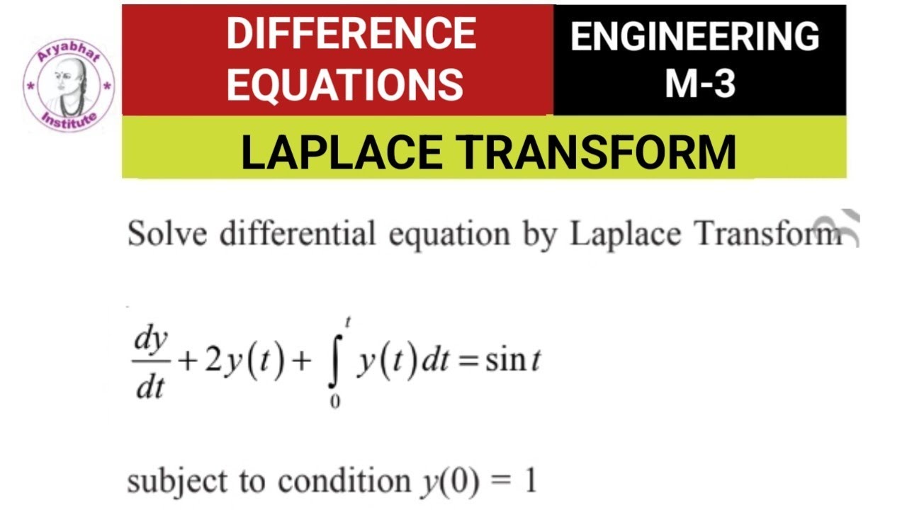 Differential Equation | Differential Equation laplace transform - YouTube