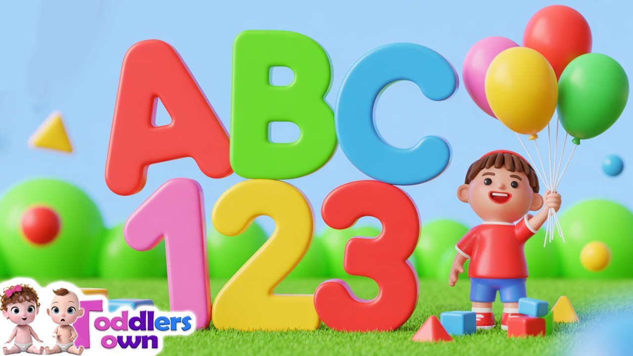 ABC and 123 Learning Videos For 3 Years Olds | Learn ABC Phonics Shapes ...