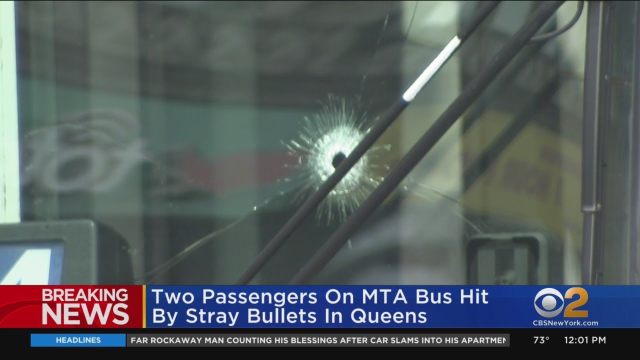 Passengers Struck By Stray Bullets On MTA Bus - YouTube