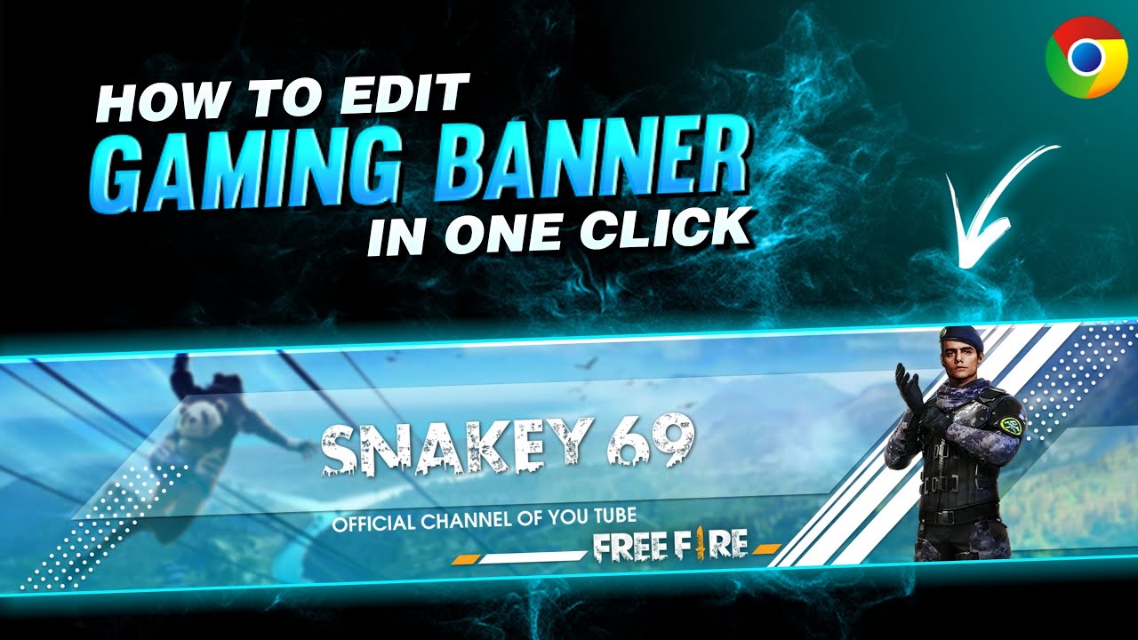 HOW TO CREATE professional GaMinG banner 🤔In 1 click 🎯 || on chrome ...