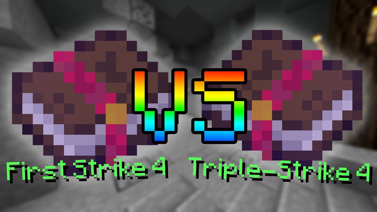 TRIPLE STRIKE vs FIRST STRIKE | Which ENCHANT is BETTER? | Hypixel ...