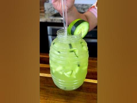 Agua Fresca de Pepino con Limón #shorts - YouTube