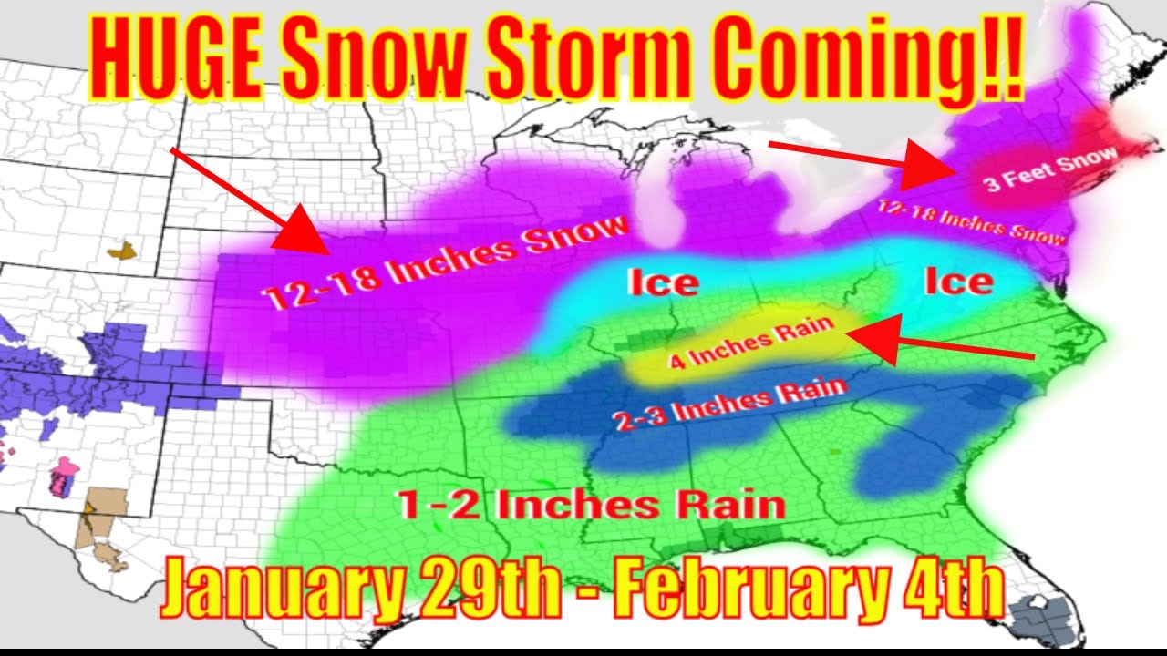 Huge Winter Storm Bringing Heaviest Snow This Year! - Weatherman Plus ...