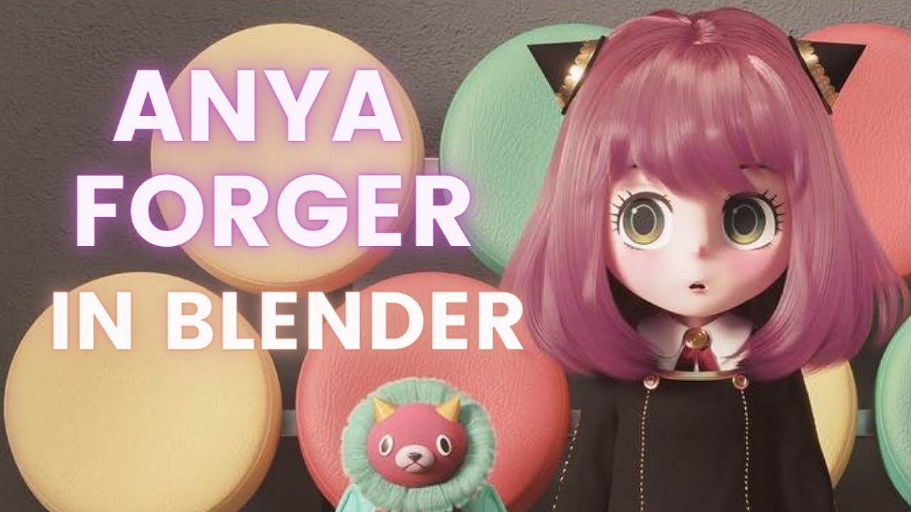 Anya Forger |Spy x Family| 3d modeling in Blender 3.1 - YouTube