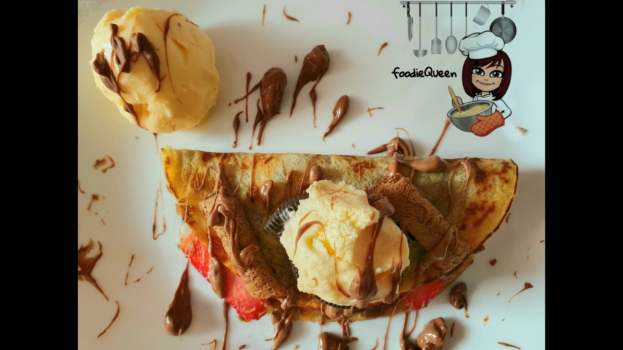 Mini Chocofruit Crepes Recipe | How To Make Eggless Crepes | Easy ...