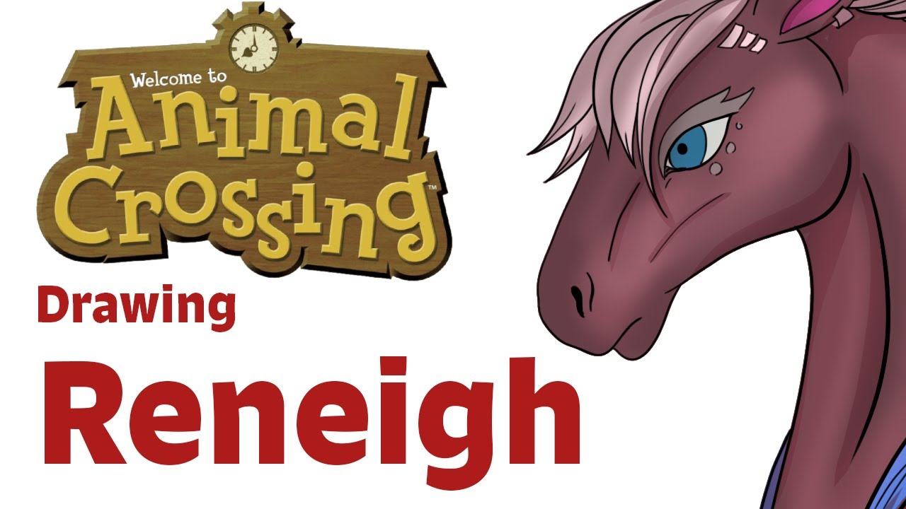 SPEED PAINT ~ Reneigh the fab horse from Animal Crossing New Horizons ...