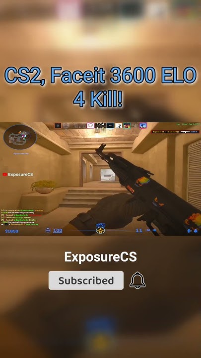 CS2, Faceit 3600 Elo, 4 Kill! #shorts #cs2 #keşfet #cs2clips #cs2highlights #csgo # ...
