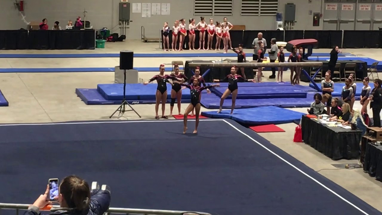 Gymnastics Level 8 floor routine - YouTube