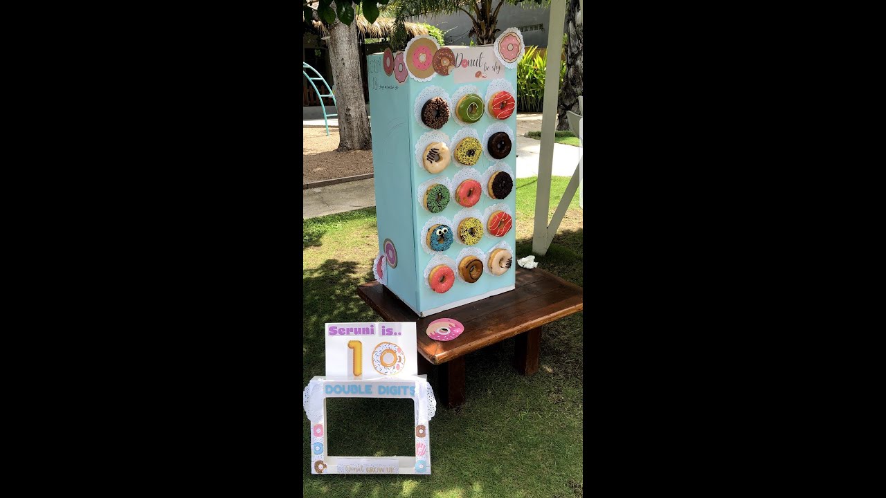 DIY donut wall from a cardboard #recycle #diy #zerowaste - YouTube