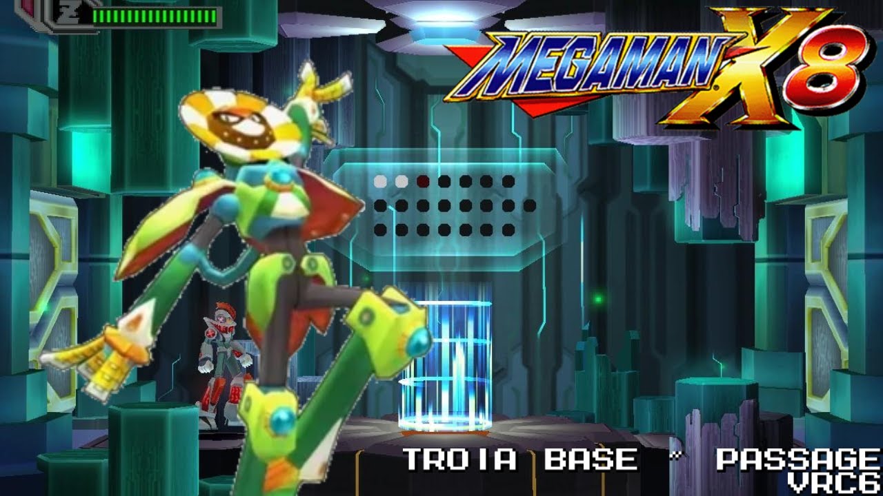 Mega Man X8 - Troia Base ~ Passage (Optic Sunflower Theme 1) (NES VRC6 ...