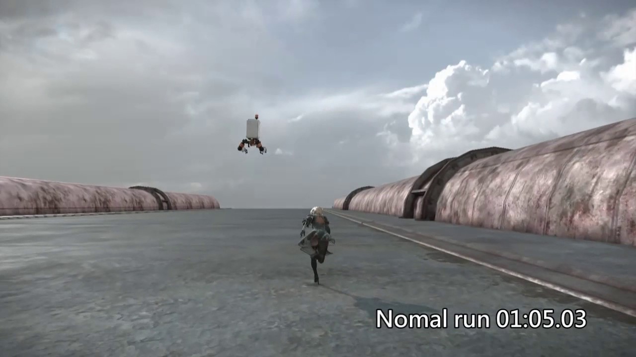 NieR: Automata DEMO - Running Speed Comparison - YouTube